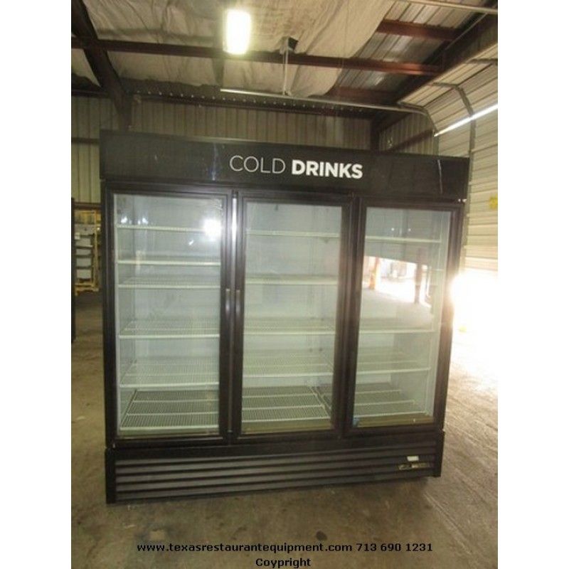 USED TRUE 3 DOOR REFRIGERATOR MERCHANDISER GDM-72-HC~TSL01 - Texas ...