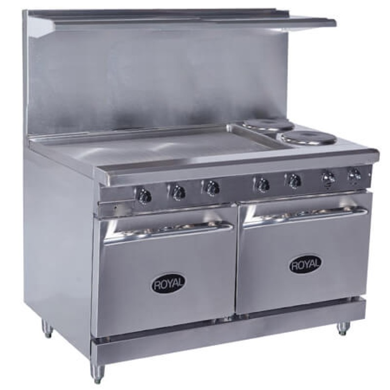 Royal Range 48" Restaurant Electric Range: RRE-2GT36 - Texas Restaurant ...